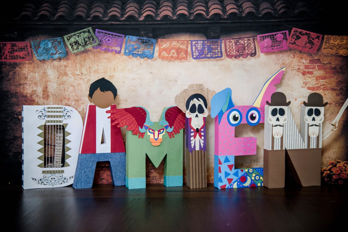 Coco PAPER MACHE Letters - Cost is per Letter - Etsy