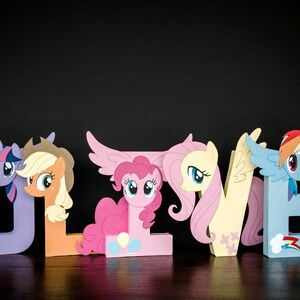 My Little Pony PAPER MACHE Letters - Cost is per Letter - Etsy