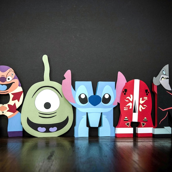 Lilo and Stitch Name Letter - Etsy