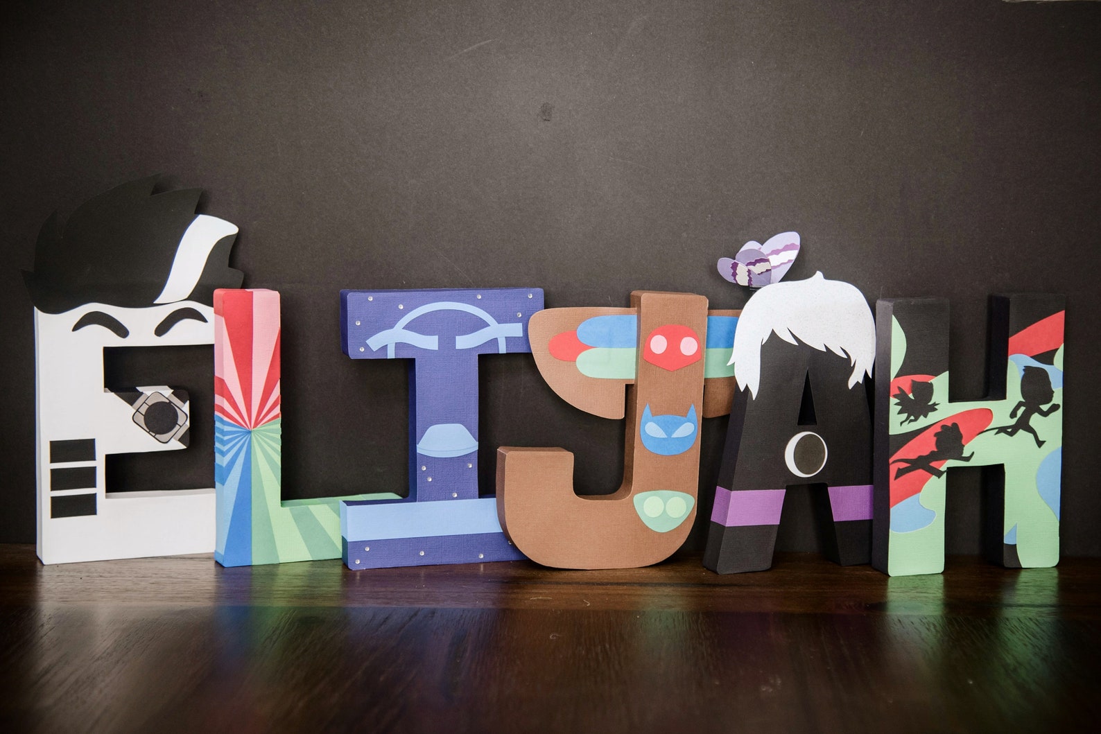 PJ Masks PAPER MACHE Letters - Cost is per Letter - Etsy