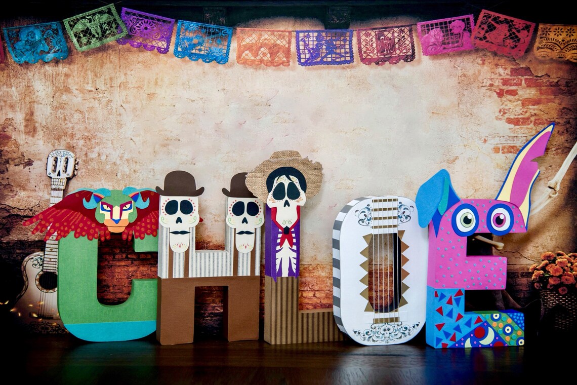 Coco PAPER MACHE Letters Cost is per Letter | Etsy