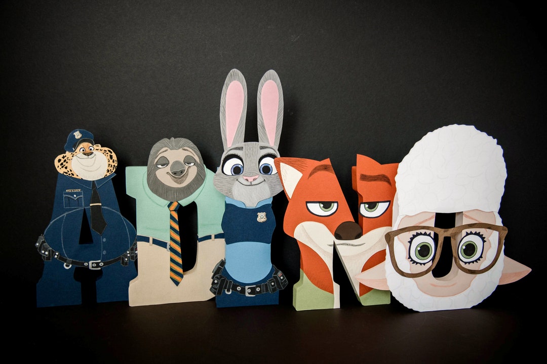 Zootopia WOODEN Letters - Cost is per Letter - Etsy