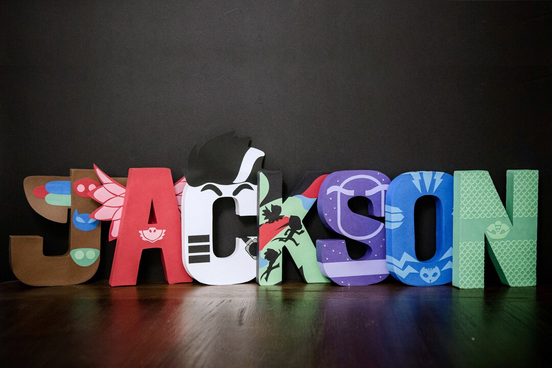 PJ Masks PAPER MACHE Letters - Cost is per Letter - Etsy