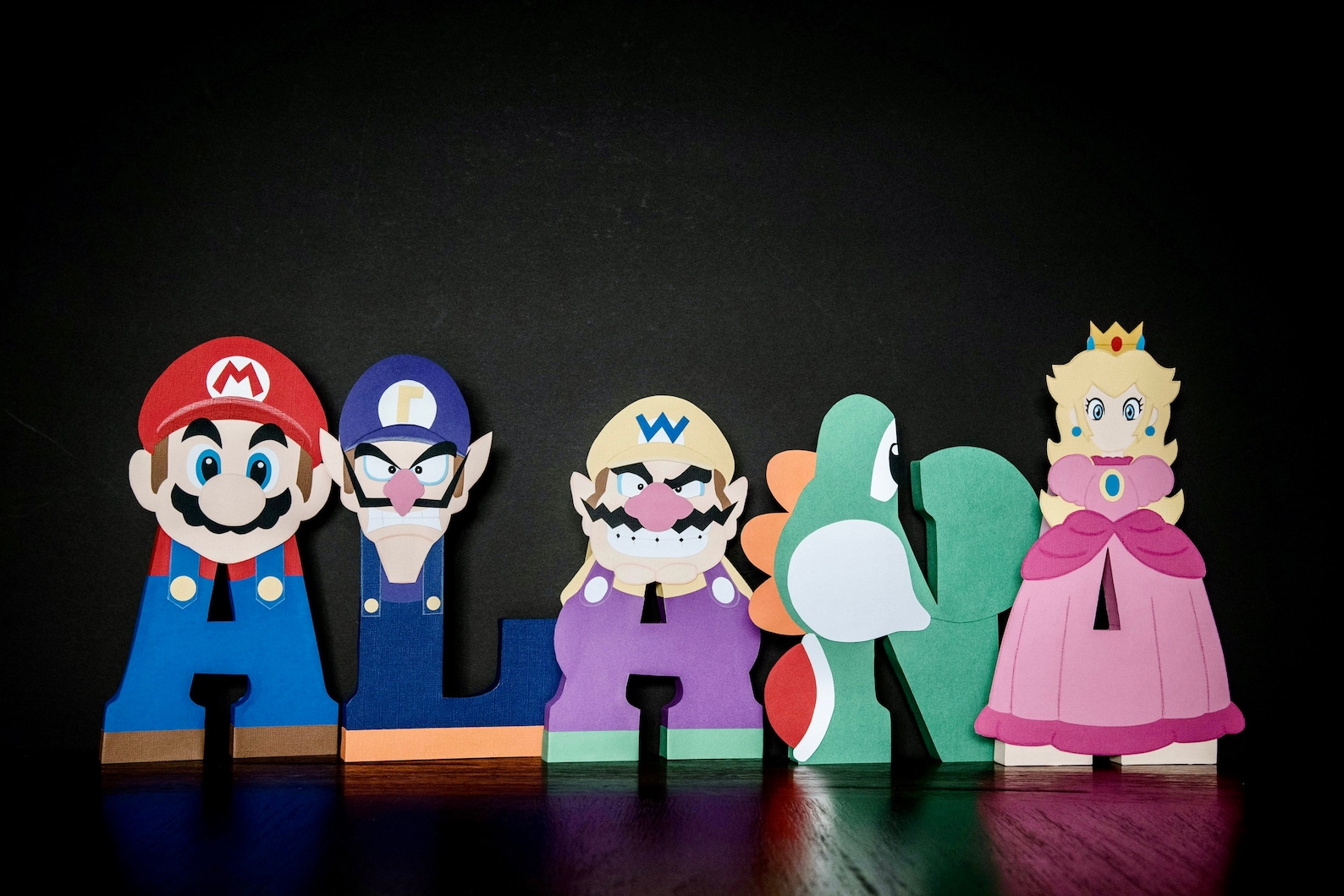 Super Mario Brothers WOODEN Letters - Cost is per Letter - Etsy