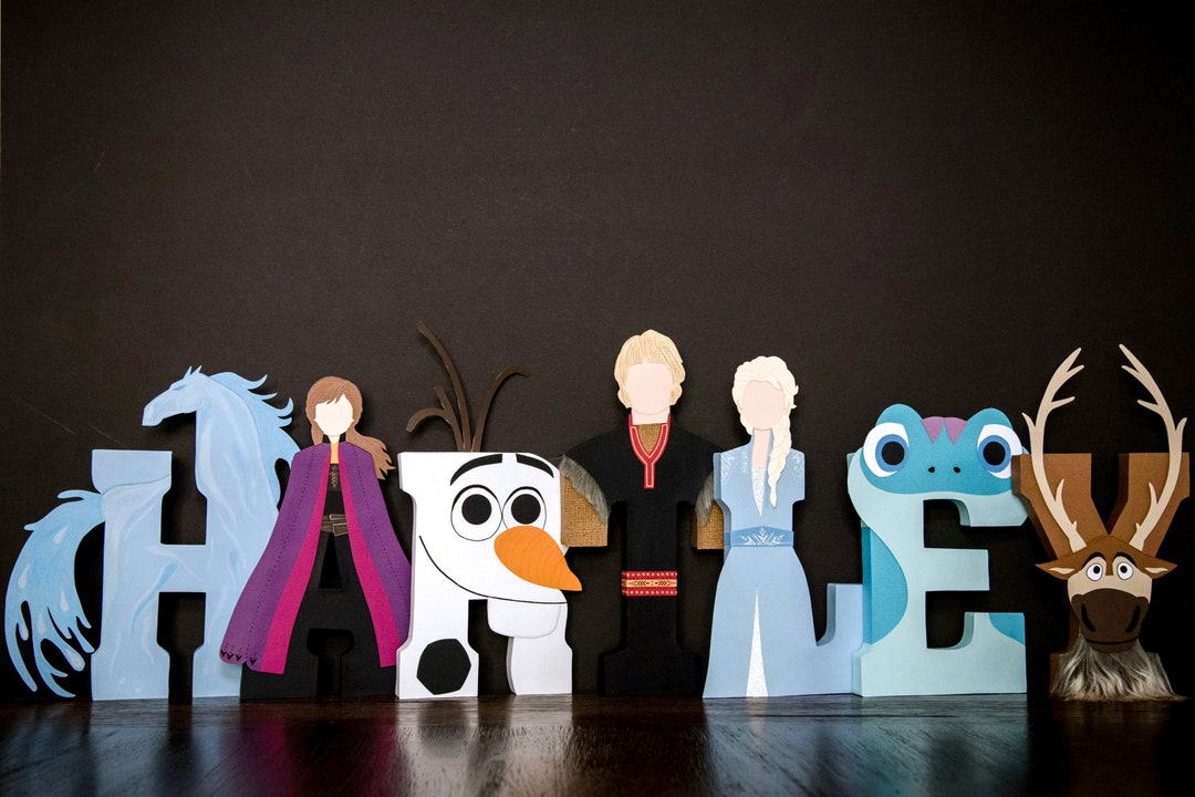 Frozen / Frozen 2 - WOODEN Letters - Cost is per Letter - Etsy
