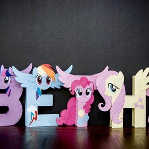 My Little Pony PAPER MACHE Letters - Cost is per Letter - Etsy