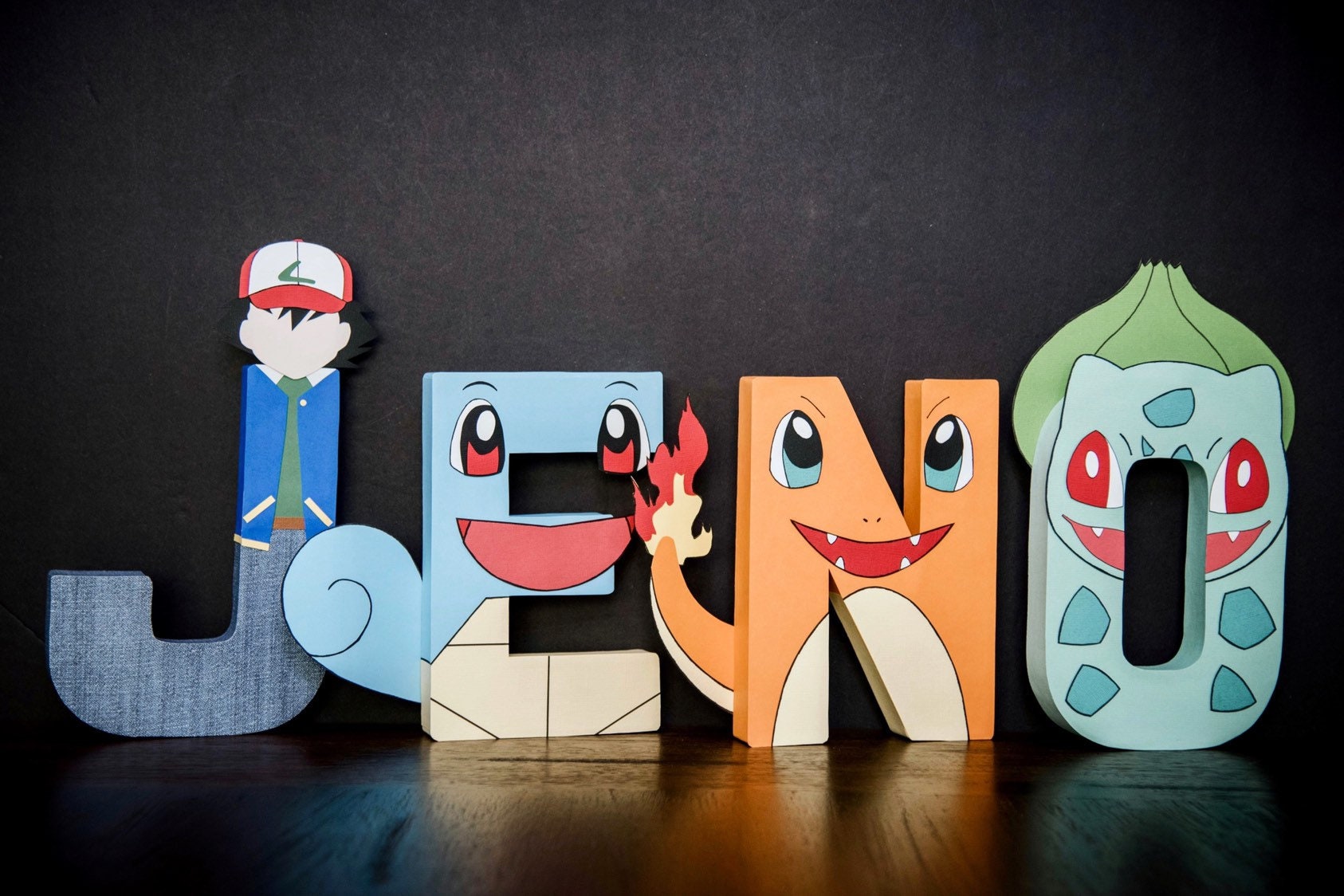 Pokemon PAPER MACHE Letters Cost is per Letter - Etsy Australia