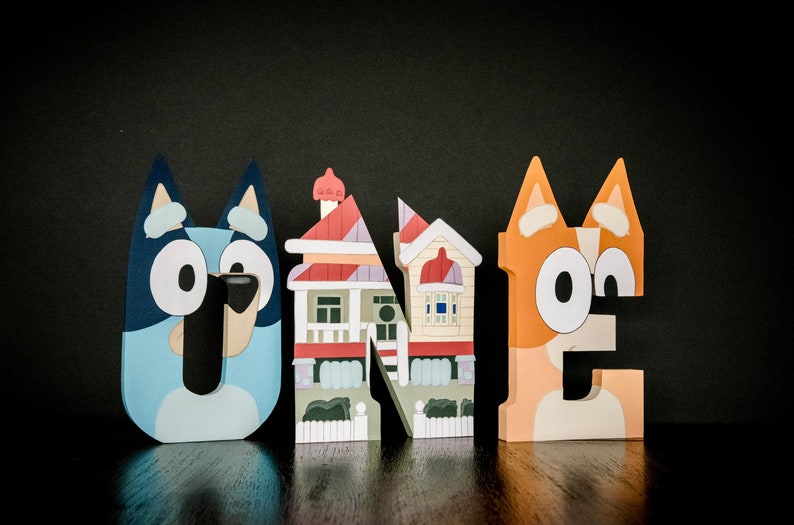 IN STOCK Bluey Wooden Milestone Letters Cost is for the Word - Etsy