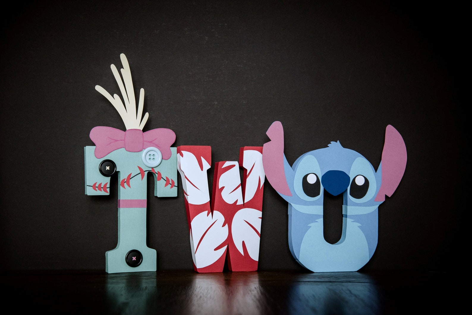 Lilo and Stitch WOODEN Milestone Letters - Cost is for the Word ONE or ...