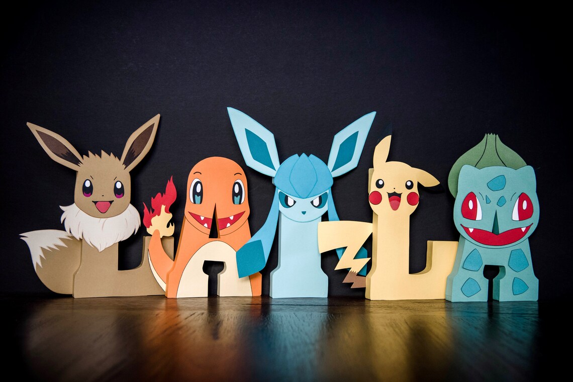 Pokemon WOODEN Letters - Cost is per Letter - Etsy