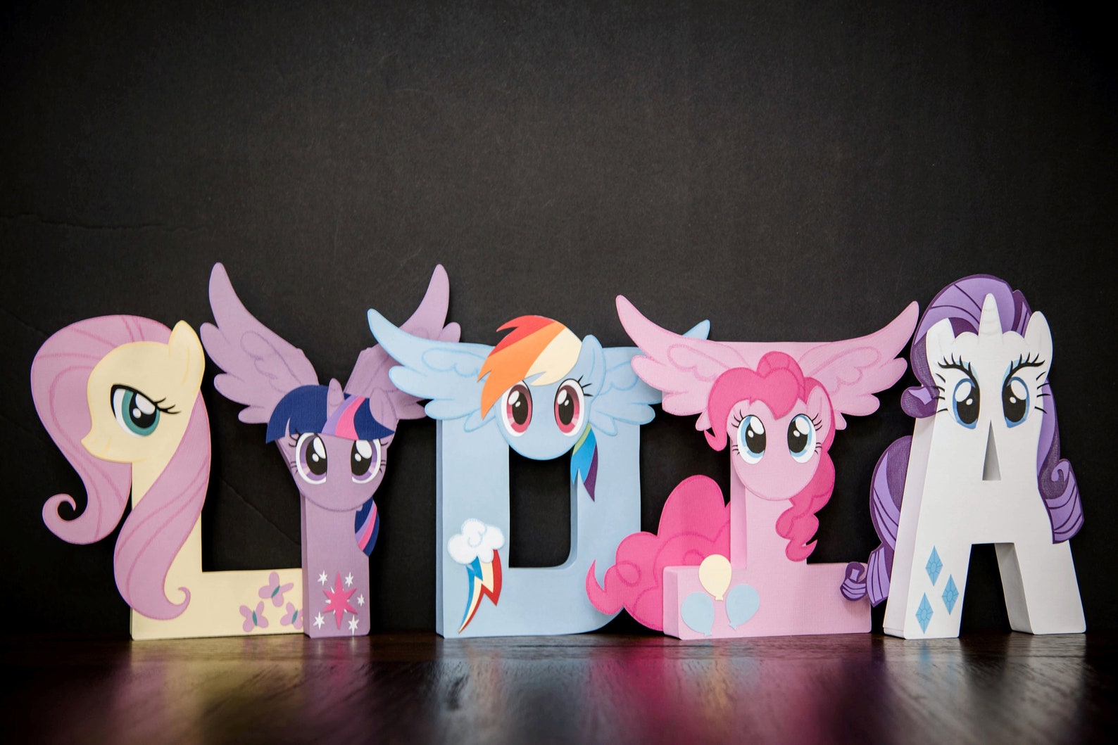 My Little Pony PAPER MACHE Letters Cost is per Letter - Etsy