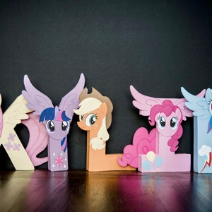 My Little Pony PAPER MACHE Letters - Cost is per Letter - Etsy
