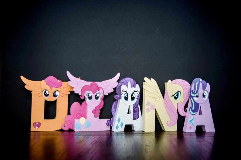 My Little Pony PAPER MACHE Letters Cost is per Letter - Etsy