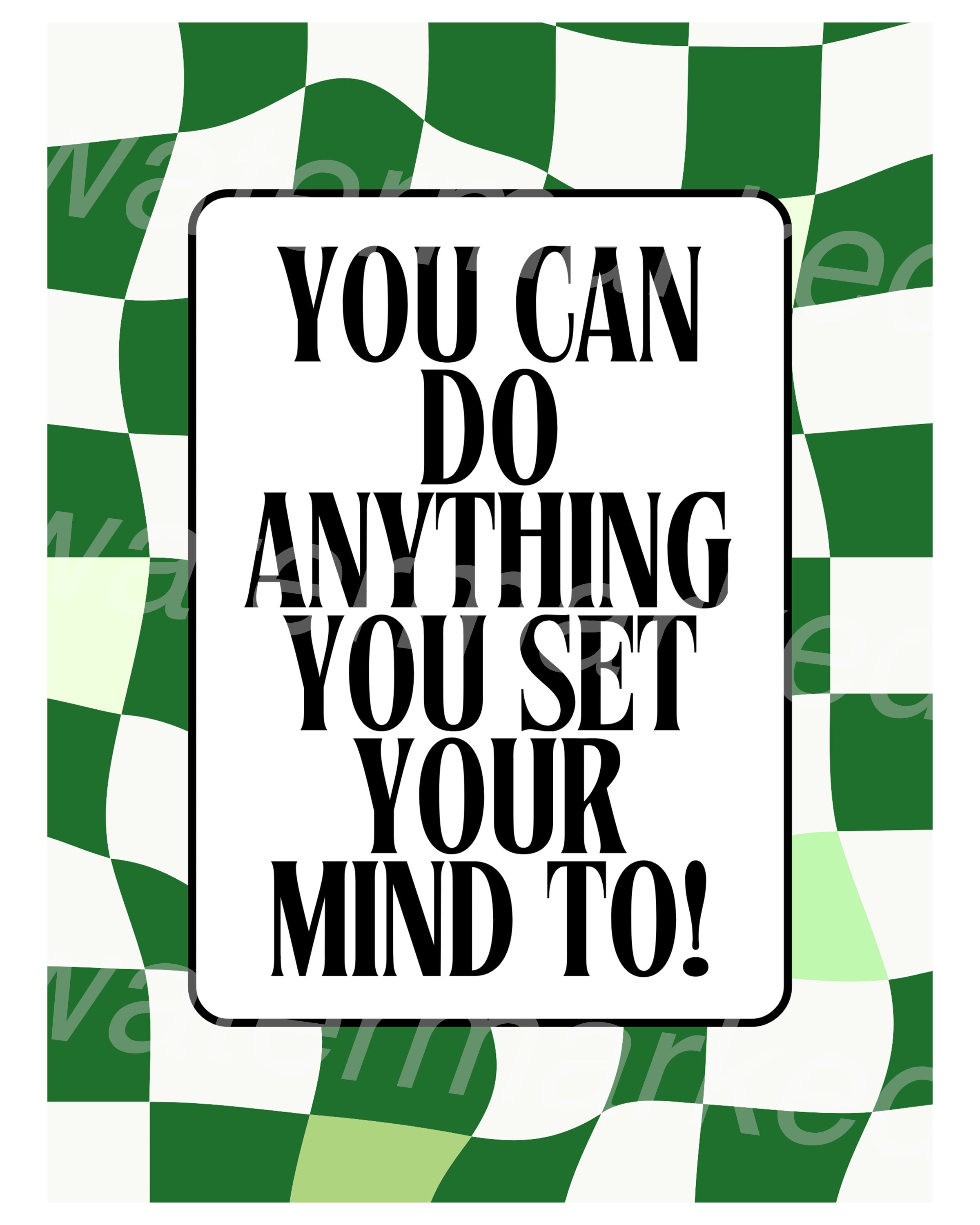You Can Do Anything You Set Your Mind to Classroom Poster - Etsy