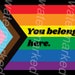You Belong Here Classroom Poster - Etsy