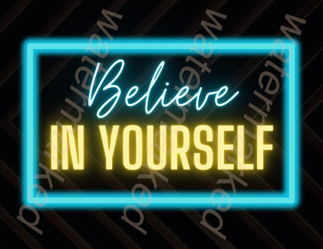 Believe in Yourself Classroom Poster - Etsy