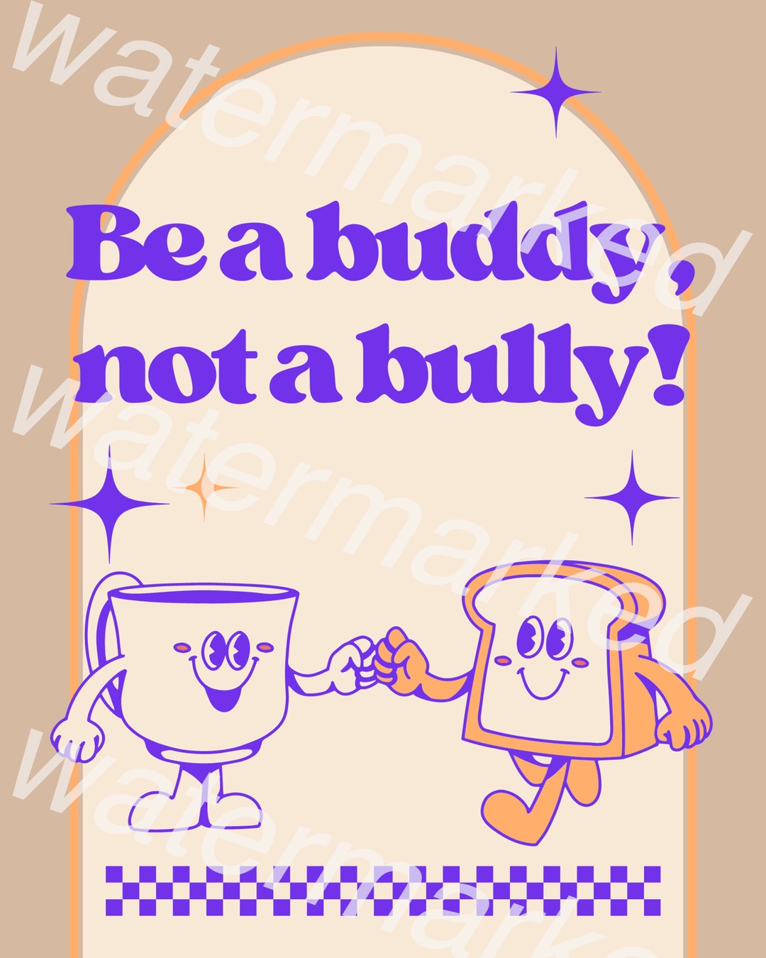 Be A Buddy, Not a Bully Classroom Poster - Etsy