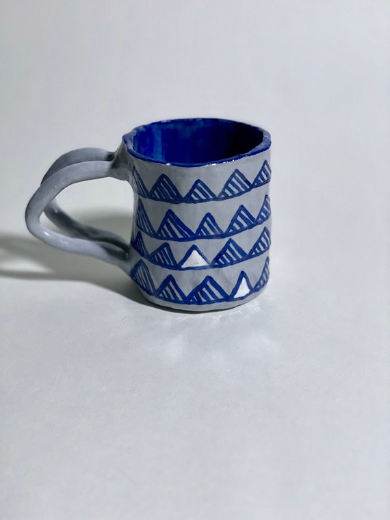 Double Handle Mountain Mug - Etsy