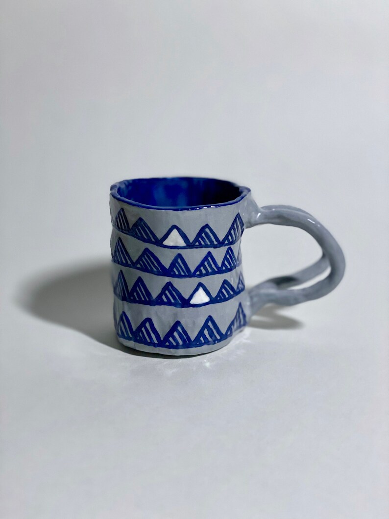 Double Handle Mountain Mug - Etsy