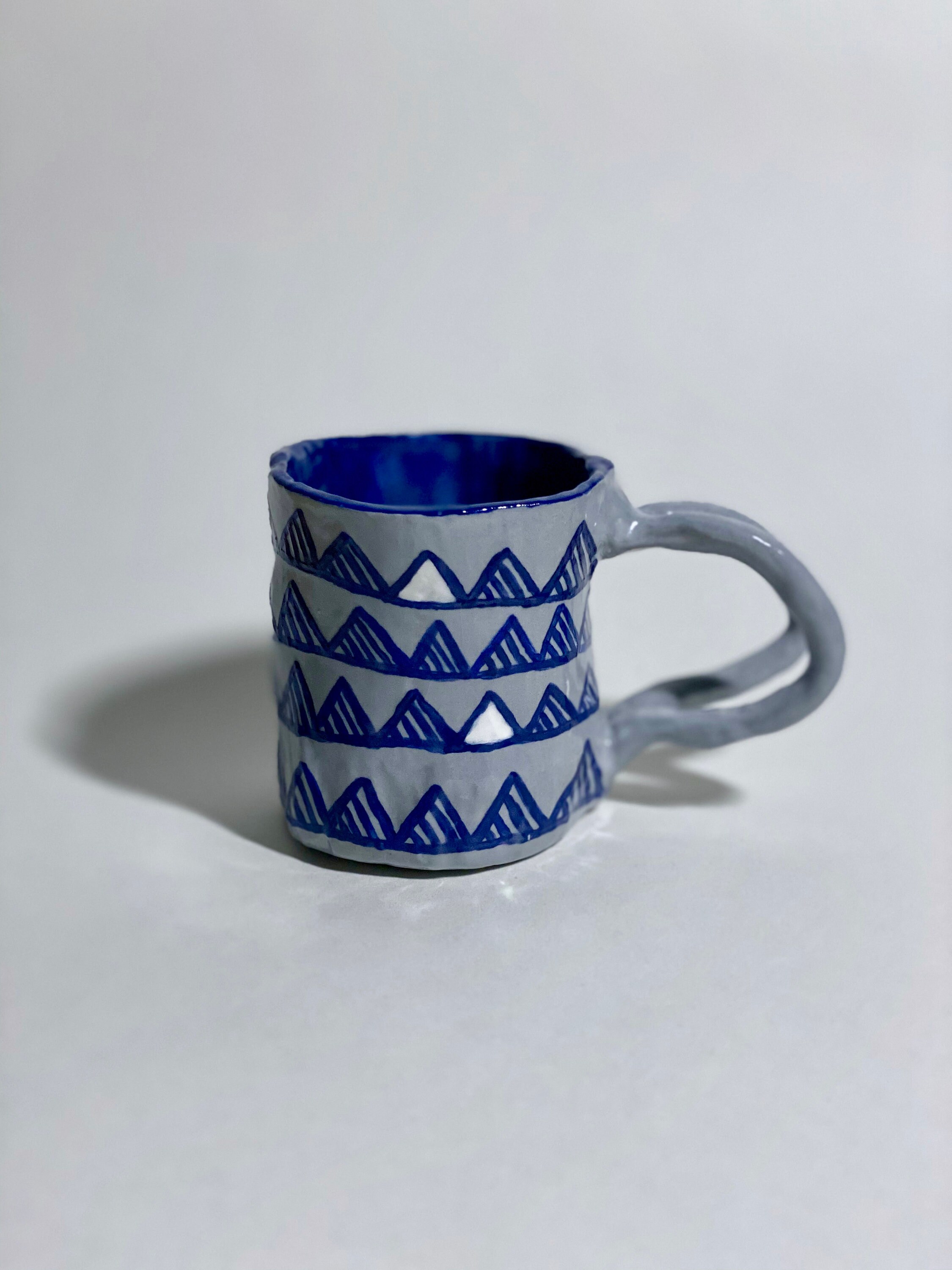 Double Handle Mountain Mug - Etsy