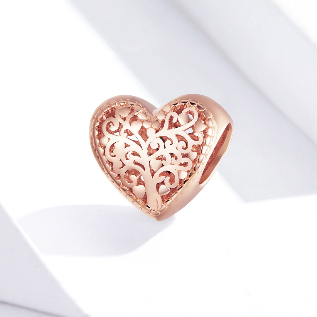 Sterling 925 Silver Charm the Heart Tree Pendant Fits Pandora - Etsy