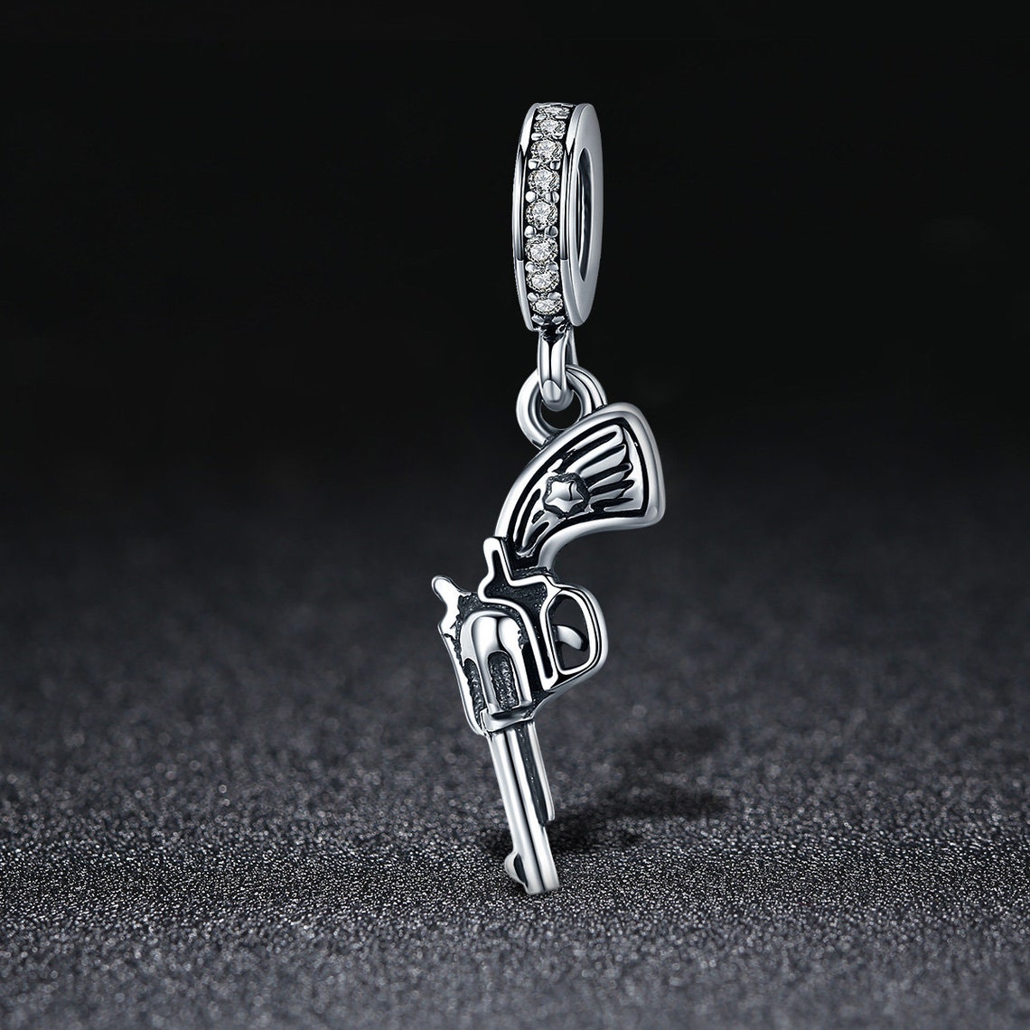 Sterling 925 silver charm the pistol bead pendant fits Pandora | Etsy