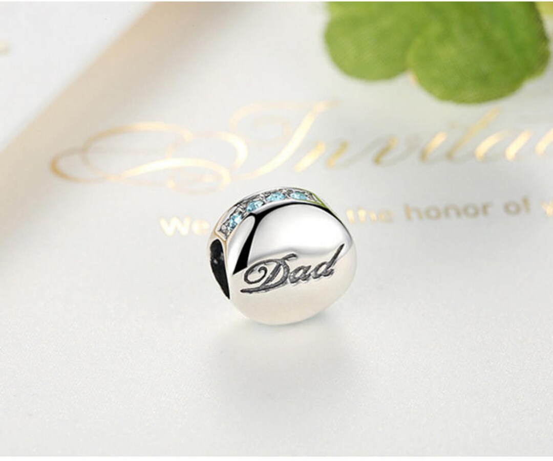 Sterling 925 Silver Charm Love Dad Bead Pendant Fits Pandora - Etsy