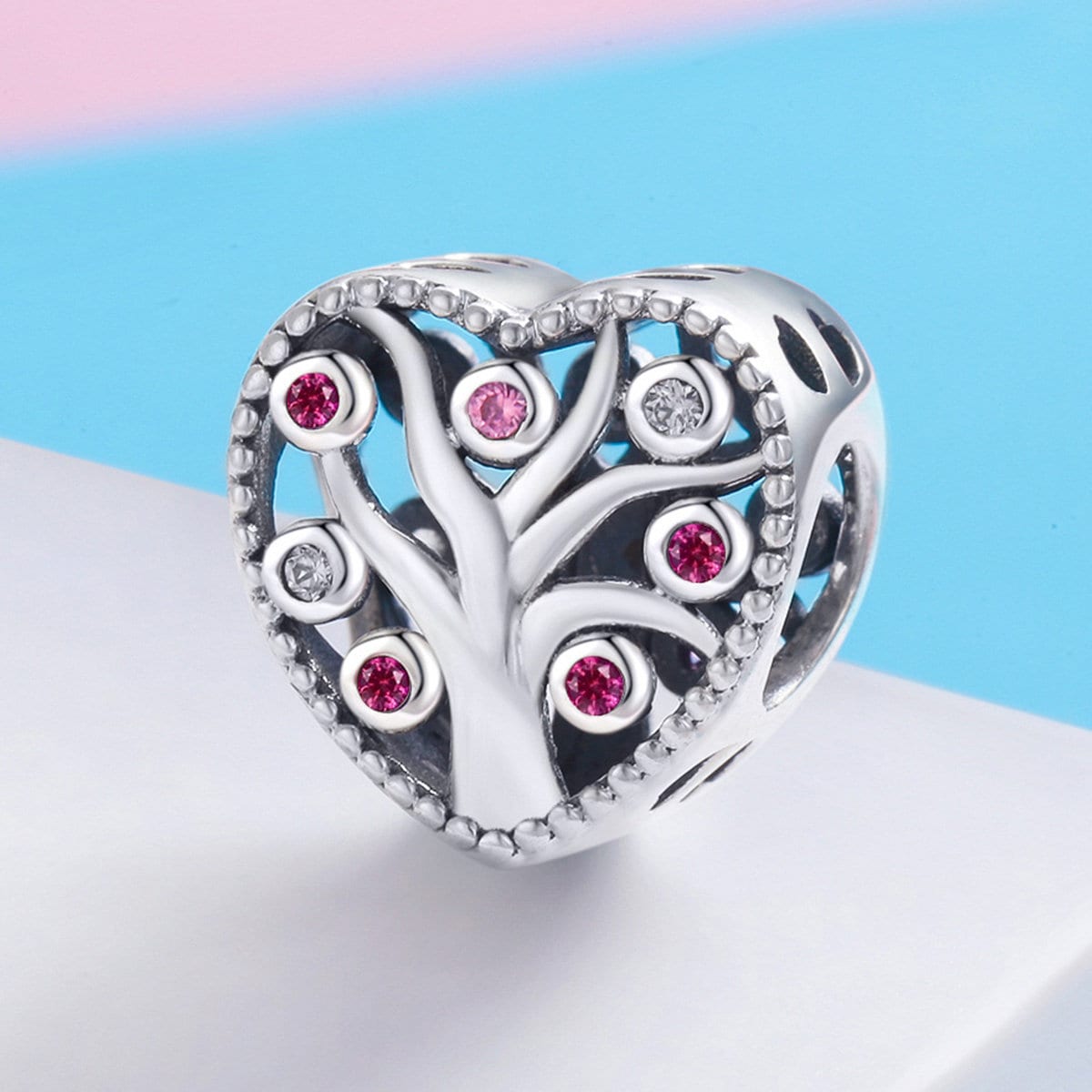 Sterling 925 silver charm the heart tree pendant fits Pandora | Etsy