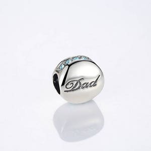 Sterling 925 Silver Charm Love Dad Bead Pendant Fits Pandora - Etsy