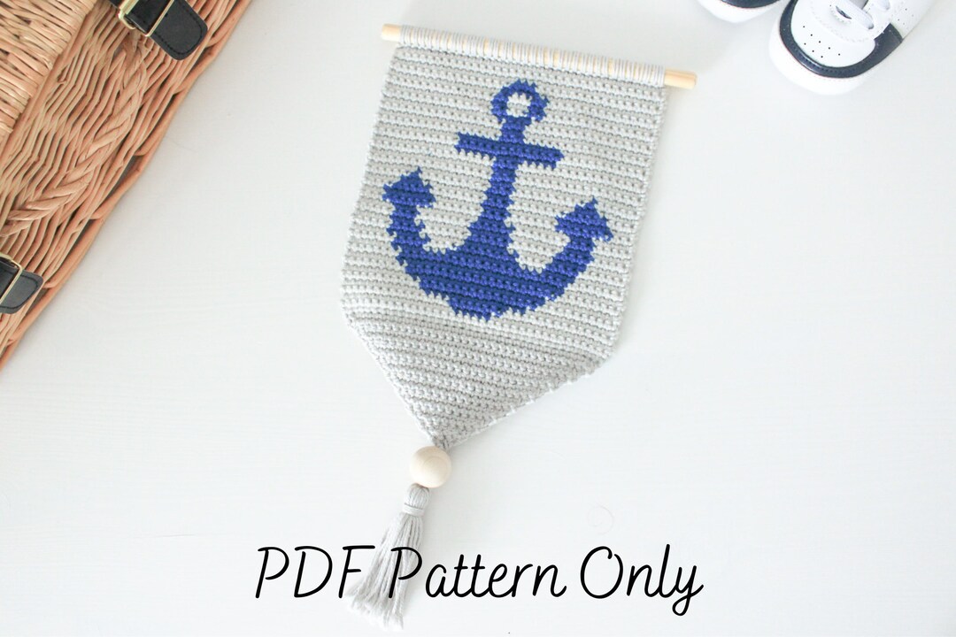 Crochet Wall Hanging Pattern | Anchor Wall Hanging | Tapestry ...
