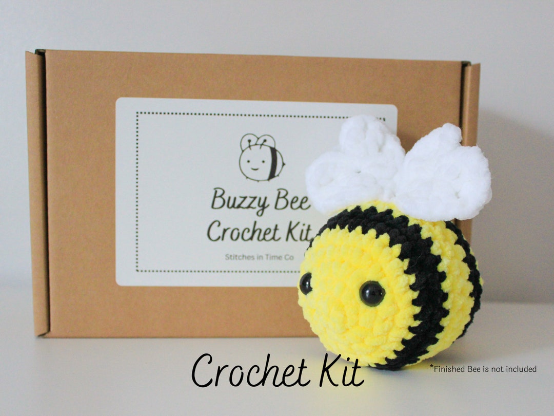 Beginner Crochet Kit Fluffy Amigurumi Bee Craft Kit Crochet Patterns ...