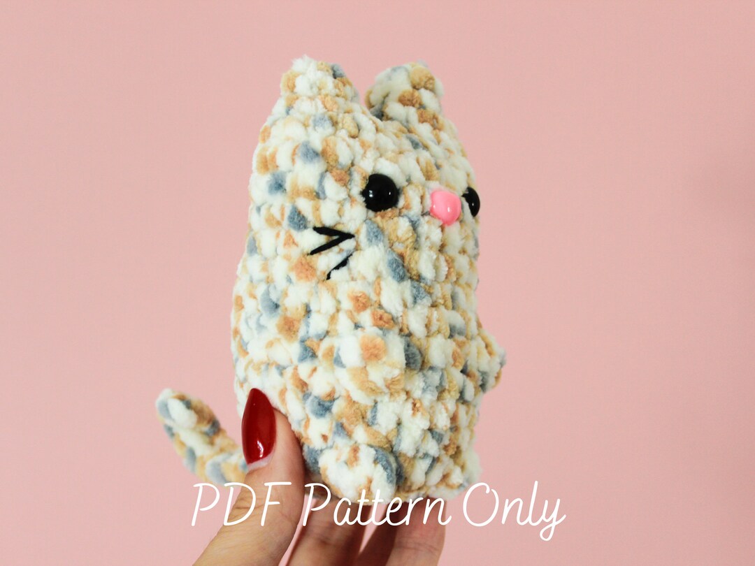 Mini Meow Crochet Pattern | Fluffy Cat Amigurumi | Crochet Patterns ...
