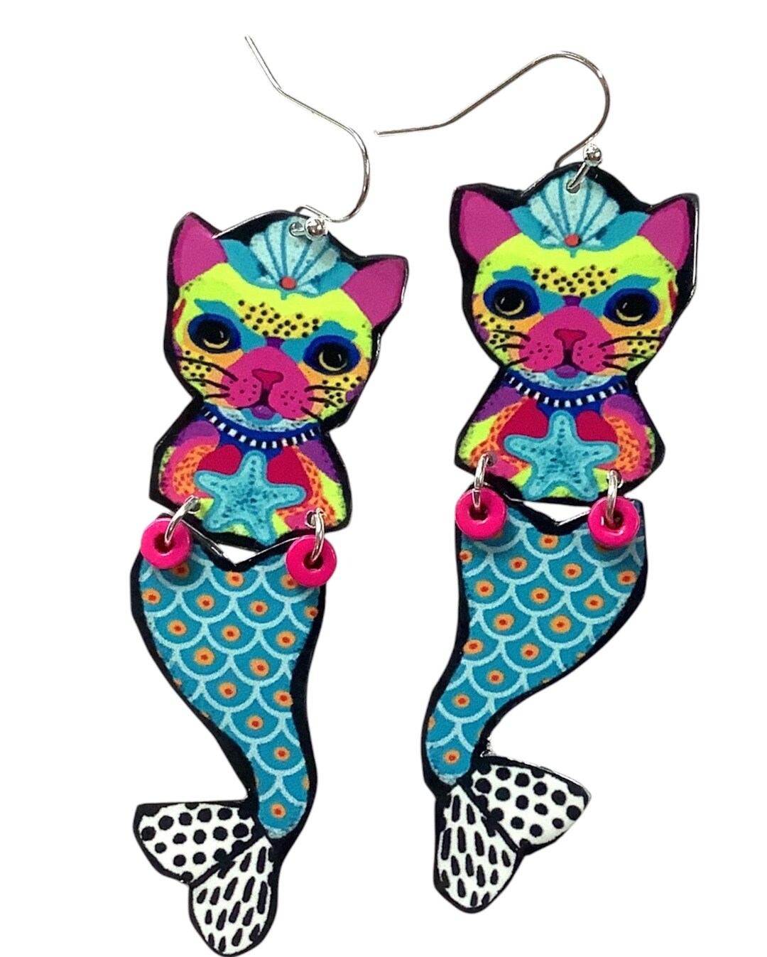 Cat Mermaids/mercat/handmade/hand Painted Art/unique One of a Kind ...