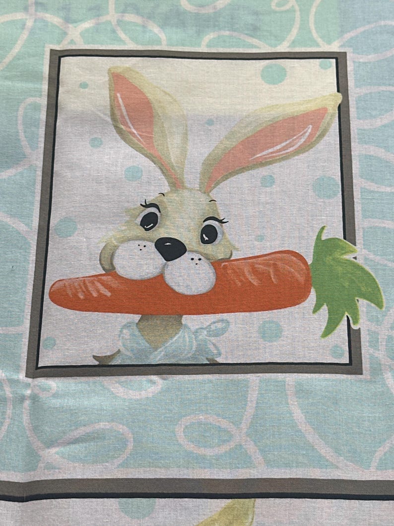 Harold the Hare Fabric Panel. 36x45. Susybee Creator of the Cutest ...