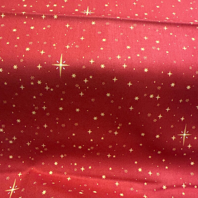 Red Gold Fabric - Etsy