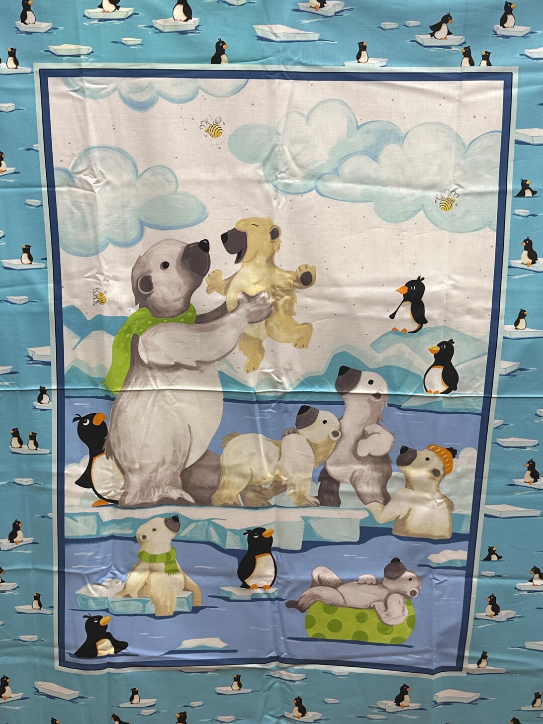Burr the Polar Bear 36" X 44" Panel Susybee Creator of the Cutest ...