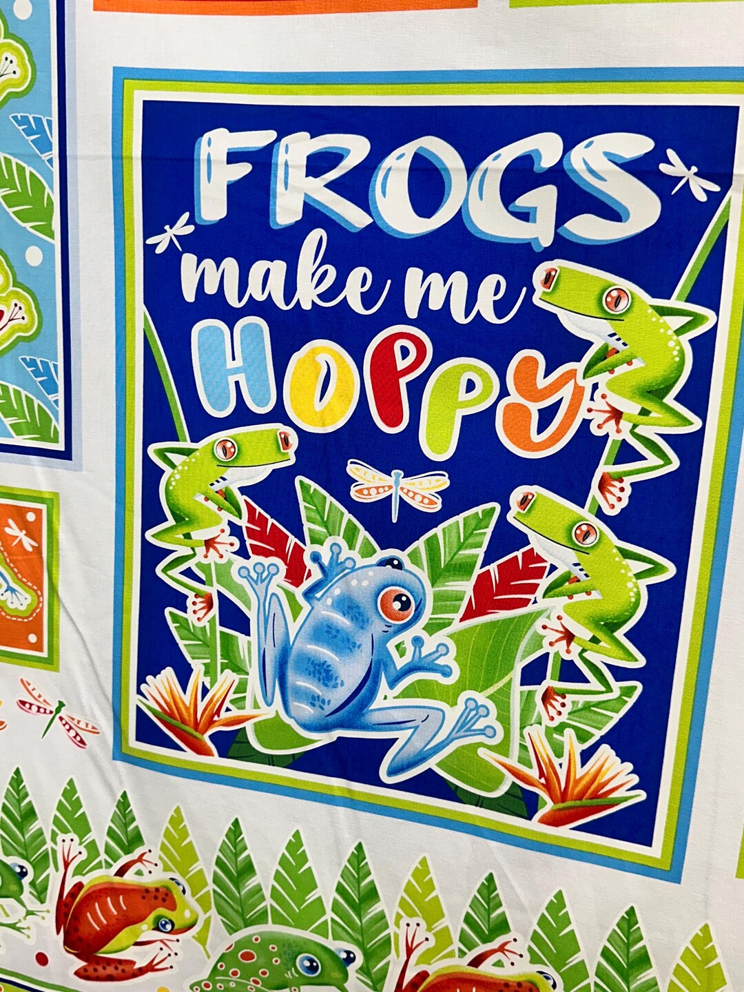 Rainforest Glow Panel 26x37! Gorgeous Frogs Can Be Used for Adorable ...