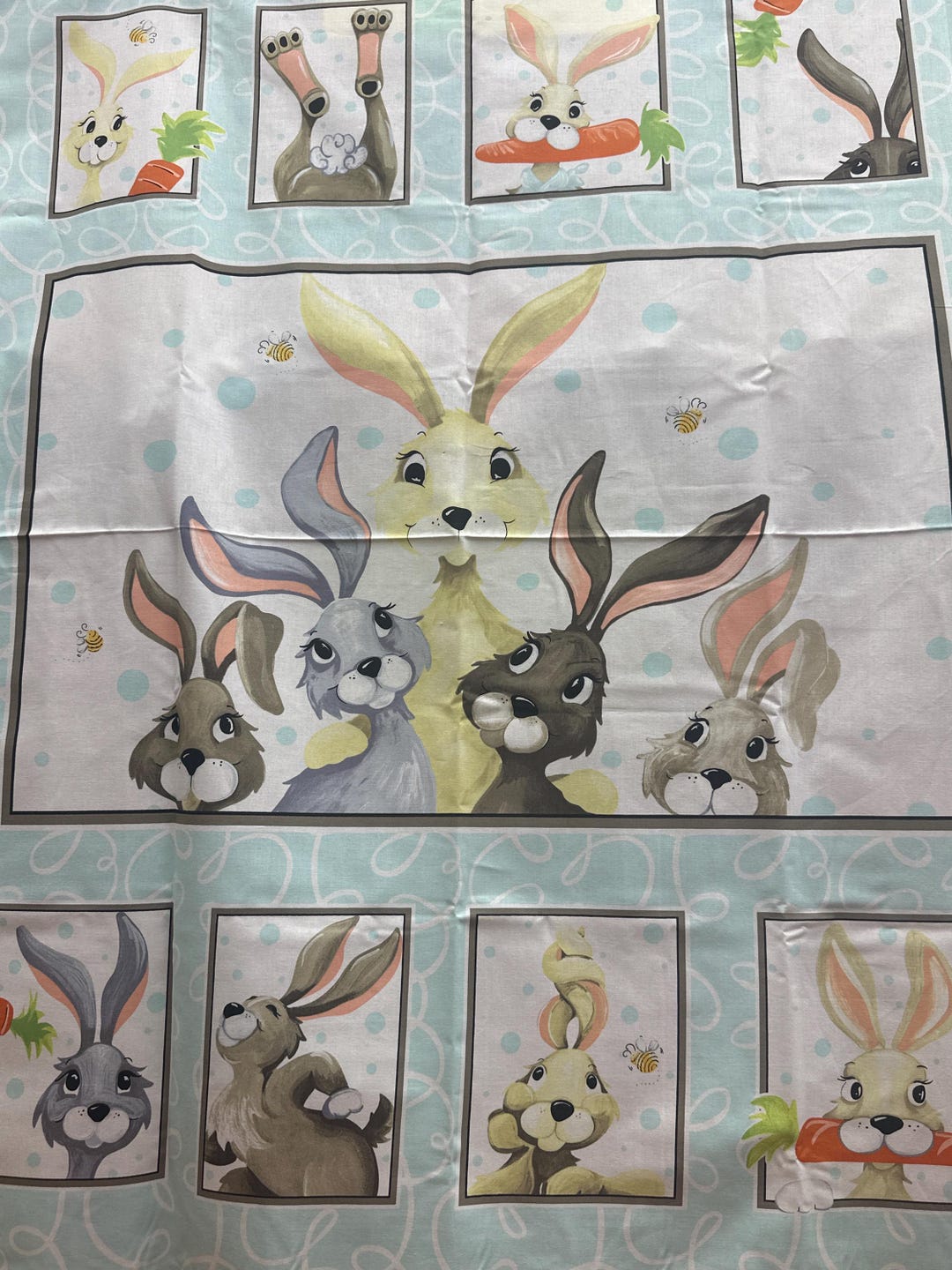Harold the Hare Fabric Panel. 36x45. Susybee Creator of the Cutest ...