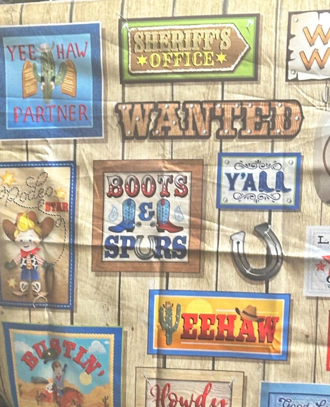Wild West Panel Boxes Multi! Ranch Cowboys Horses for a Wall Hanging ...