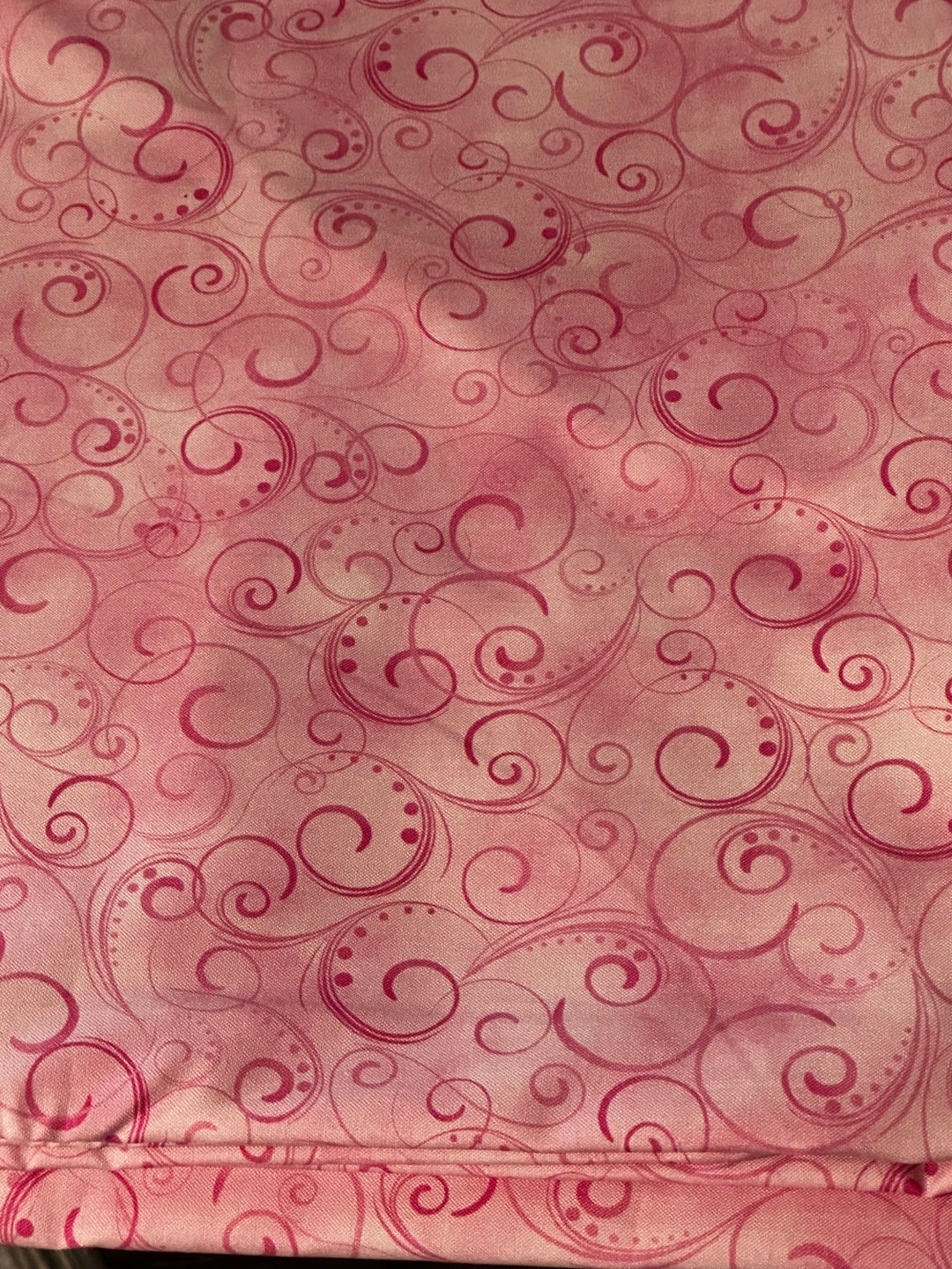 Swirling Splendor Pink. 108” Cotton Fabric. Great for Quilts Table ...