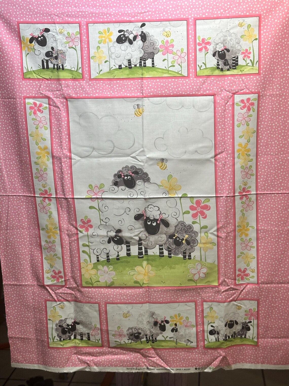 Lal the Lamb Fabric Panel. 36x45. Susybee Creator of the Cutest Animals ...