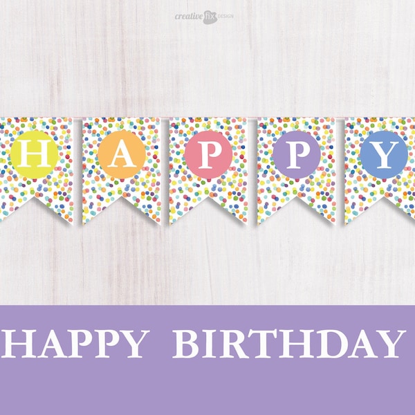 Confetti Banner - Etsy