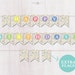 Confetti Happy Birthday Banner. PRINTABLE Colorful Watercolor Confetti ...
