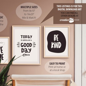 Today is Gonna Be a GOOD Day - Printable Wall Art. Inspirational Art ...