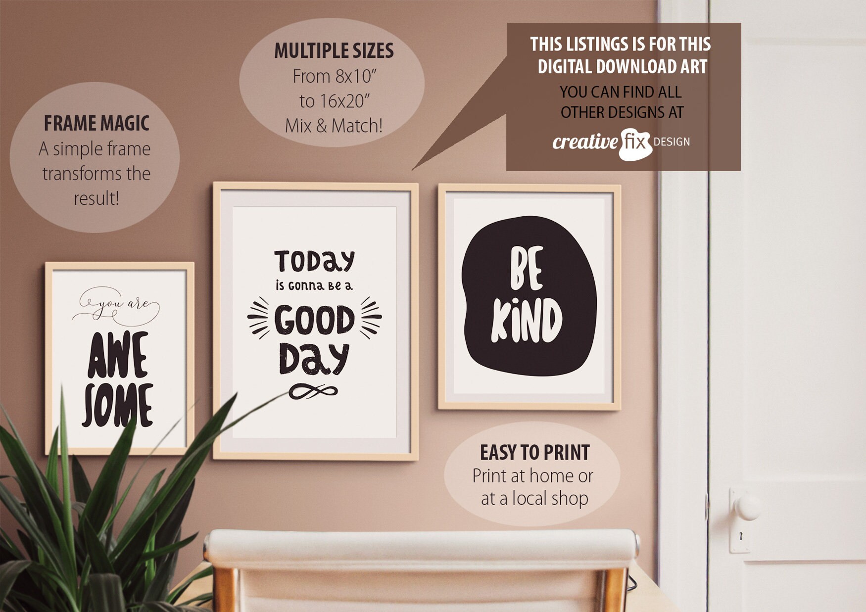 Today is Gonna Be a GOOD Day Printable Wall Art. - Etsy