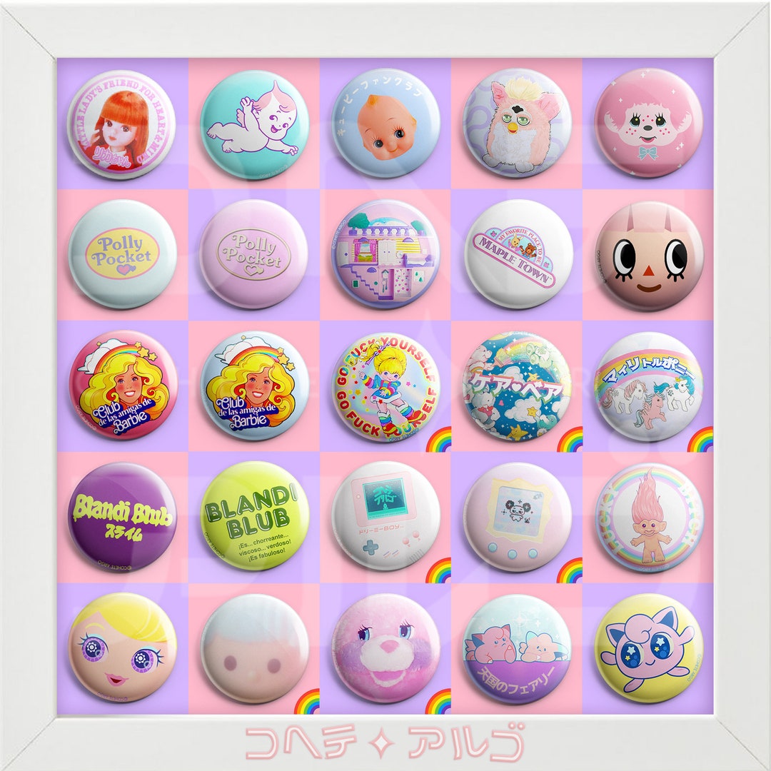 Rocket Buttons! Kawaii Kids [badges] 90s 00s Fairy Kei Pastel Goth ...