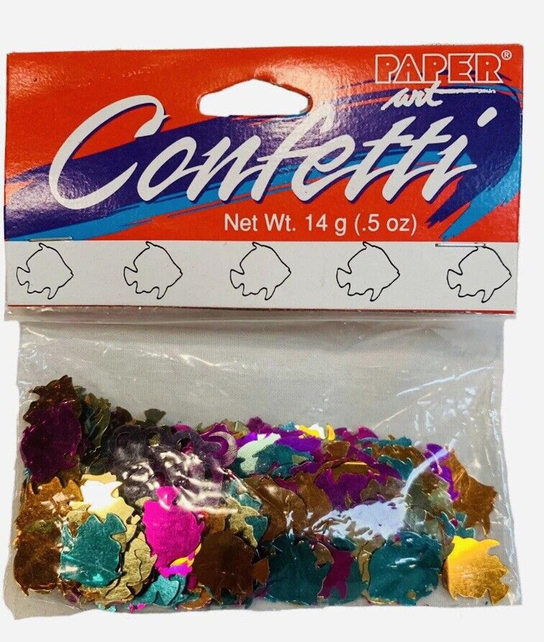 Confetti Fish Paper Foil Colorful Shiny New Cut Outs Birthday Party ...