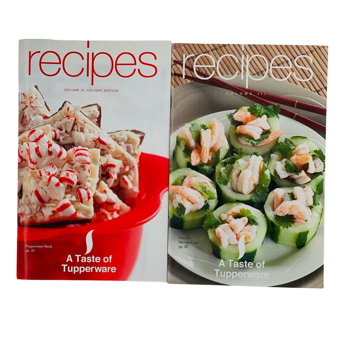 Tupperware Recipe Books Holiday Appetizers Candy Desserts Gourmet ...