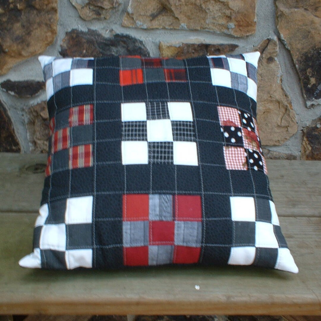 Eleven Inch Square Classical Nine Patch Throw Pillow - Etsy