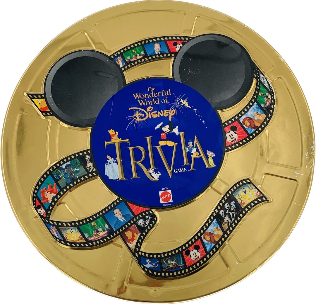 Disneys Wonderful World of Trivia Board Game Tin Only Collectors Insert ...